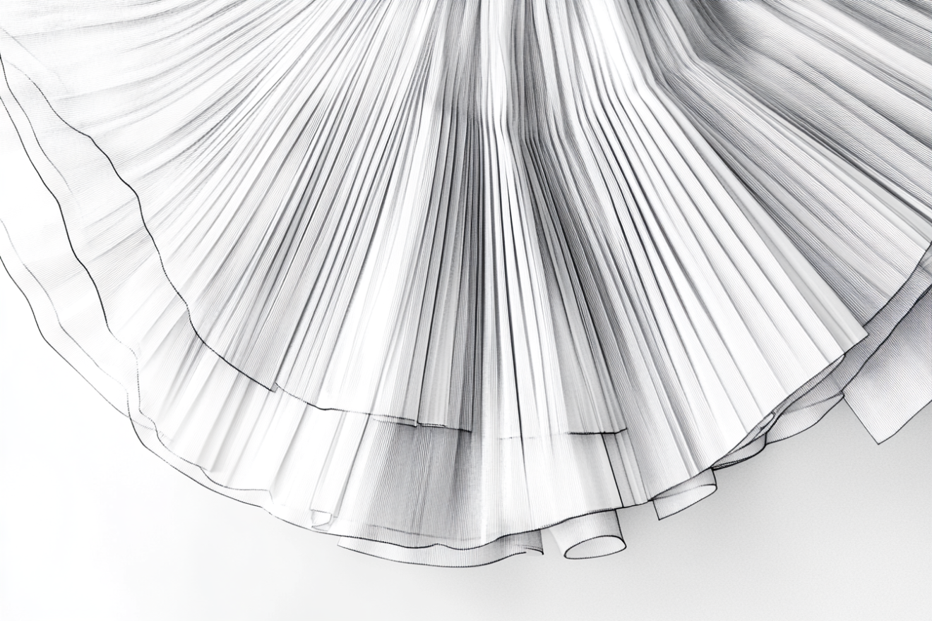 How Pleat Depth Affects Skirts, Dresses, and Formalwear