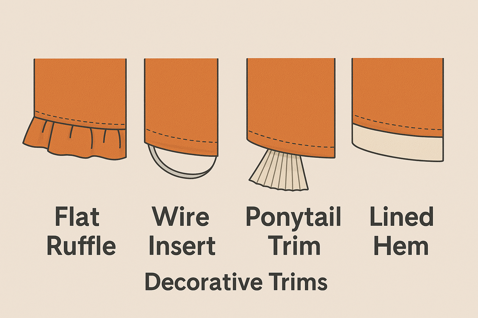 What Are Decorative Trims? Hem Techniques for Formal & Creative Fashion