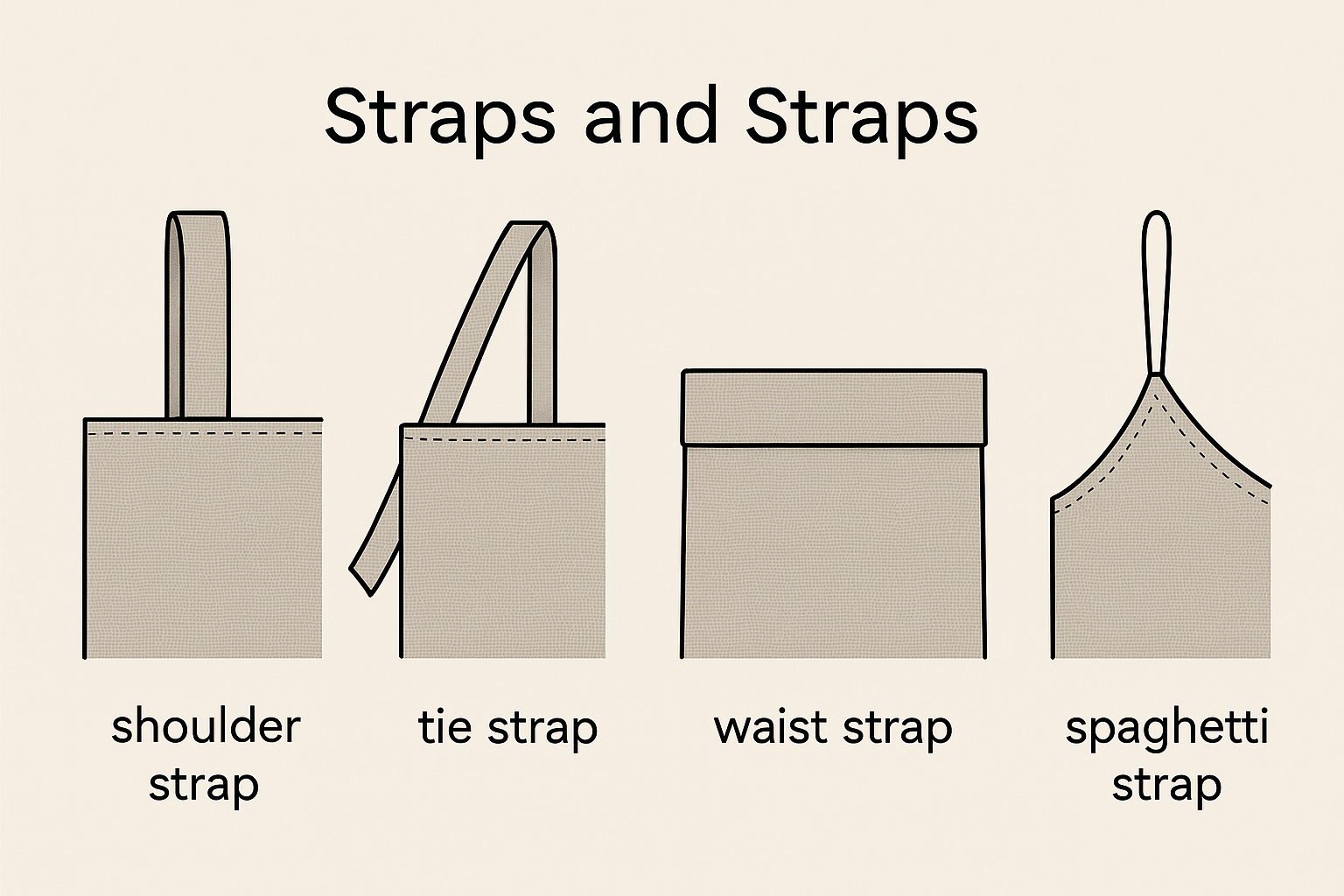 Straps in Fashion: Types, Construction & Garment Use