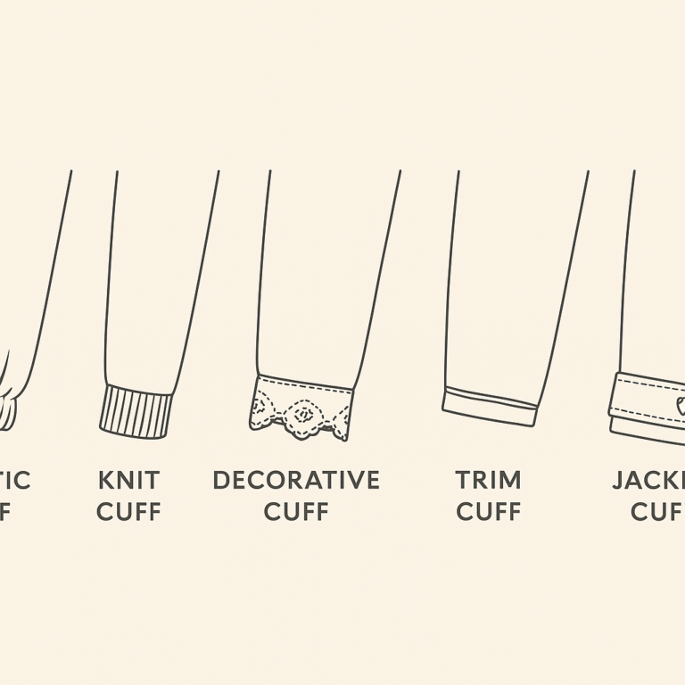 Types of Cuffs in Fashion: Elastic, Knit, Decorative & Jacket Cuffs