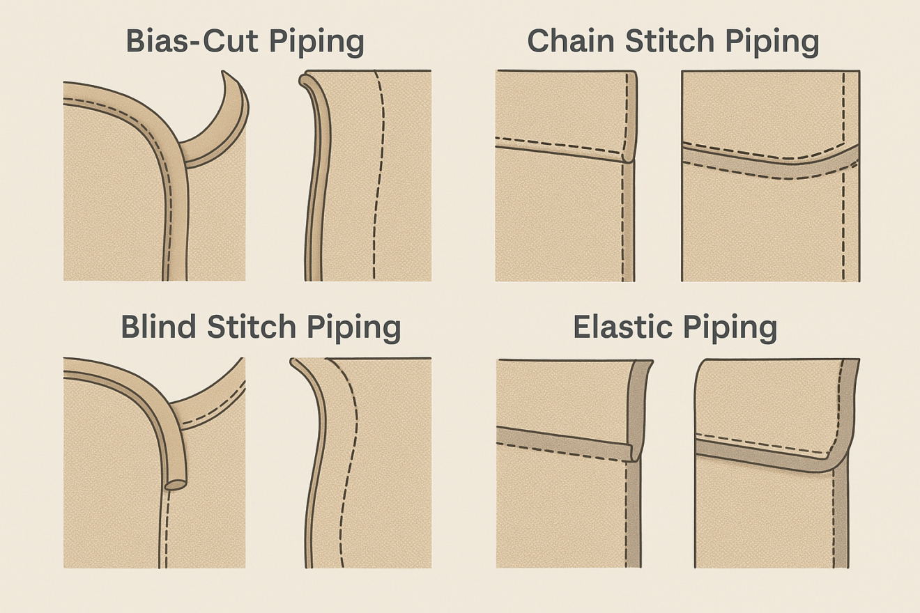 Piping in Sewing: Techniques for Collars, Hems & Knitwear