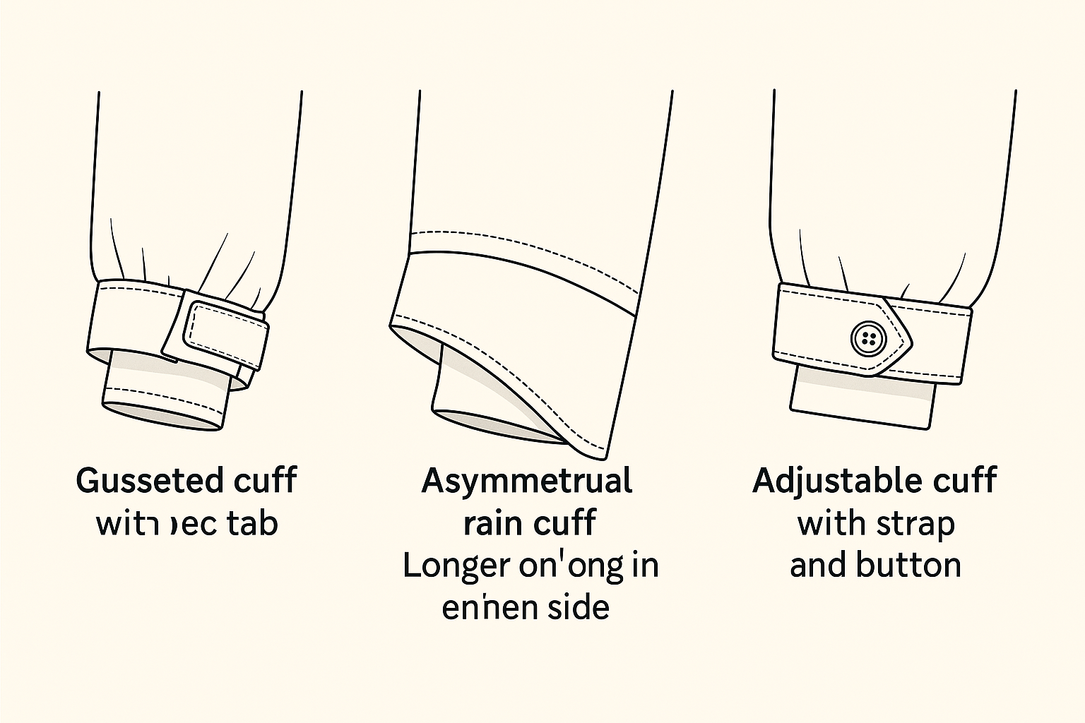 Outerwear Cuffs: Functional Sleeve Designs for Jackets and Rainwear