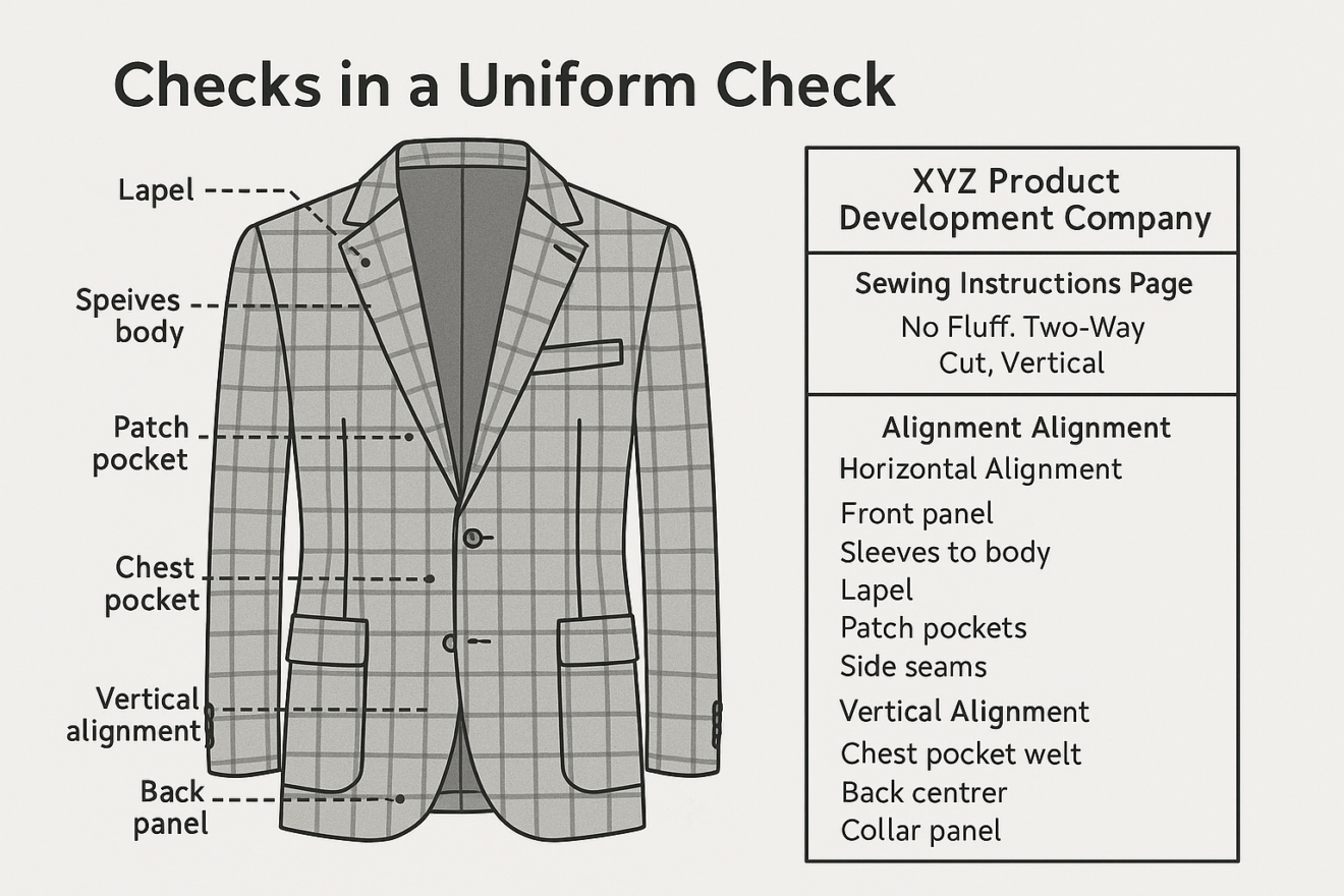 How to Align Uniform Checks in Garment Design and Sewing