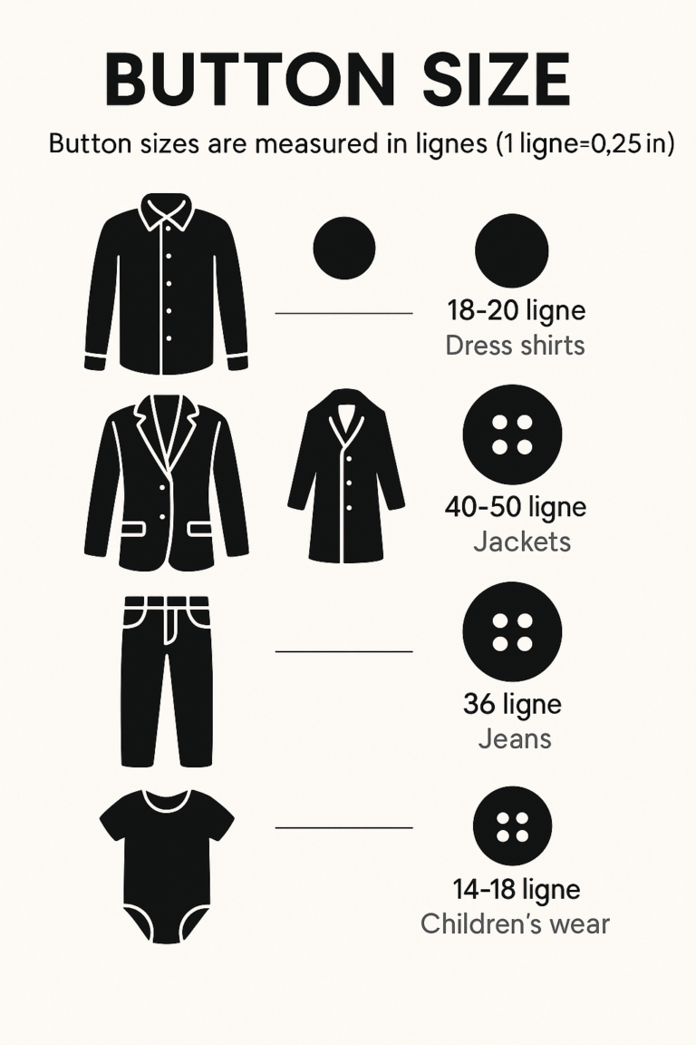 Button Size in Fashion: Ligne Measurement & Usage Guide
